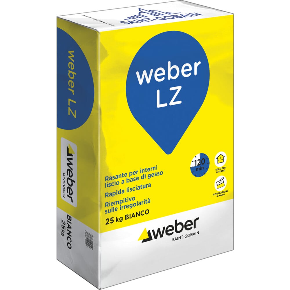 weber LZ : Finiture a base di calce e gesso > Rasanti base gesso ...