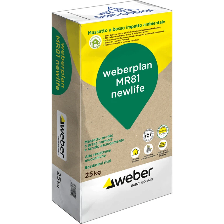 weberplan MR81 newlife : Massetti ad essicazione medio-rapida > Massetti > Sottofondi colle ...