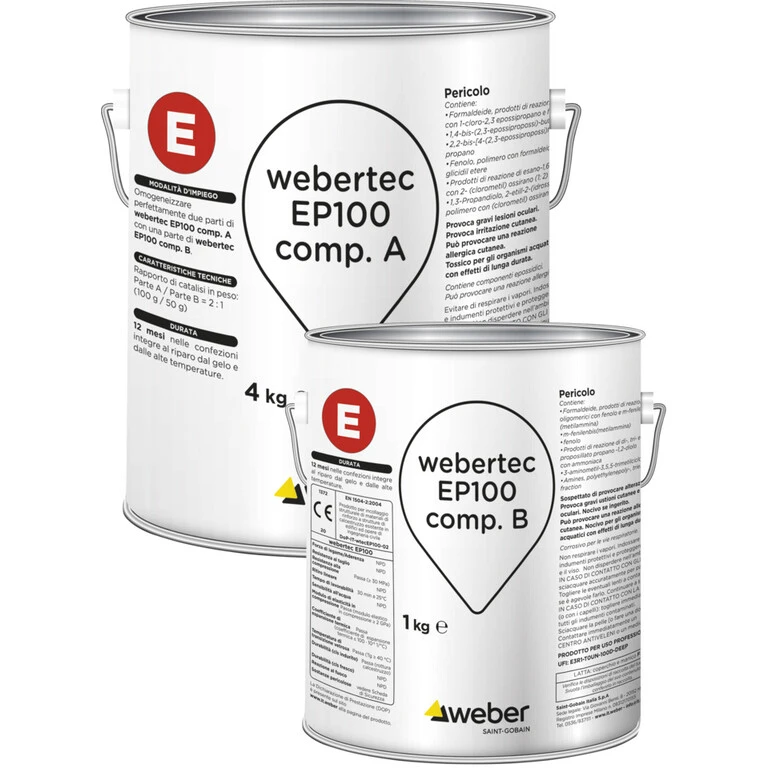webertec EP100 : Epossidici > Ripristino e consolidamento strutturale > Malte per il ripristino ...