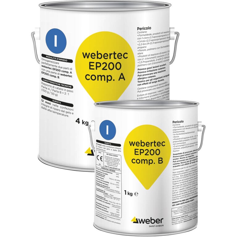 webertec EP200 : Epossidici > Ripristino e consolidamento strutturale > Malte per il ripristino ...